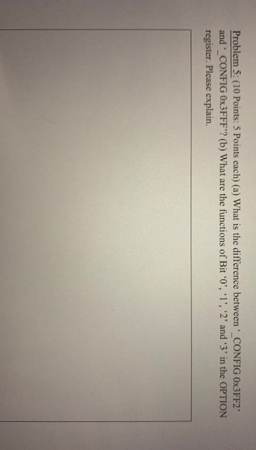 Solved Problem 5: (10 Points: 5 Points each) (a) What is the | Chegg.com