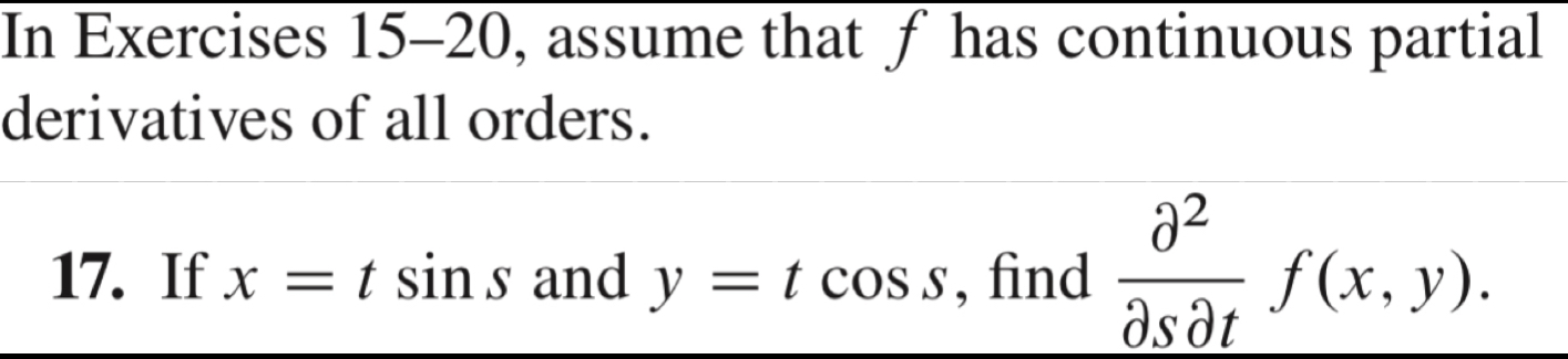 Solved In ﻿Exercises 15-20, ﻿assume that f ﻿has continuous | Chegg.com