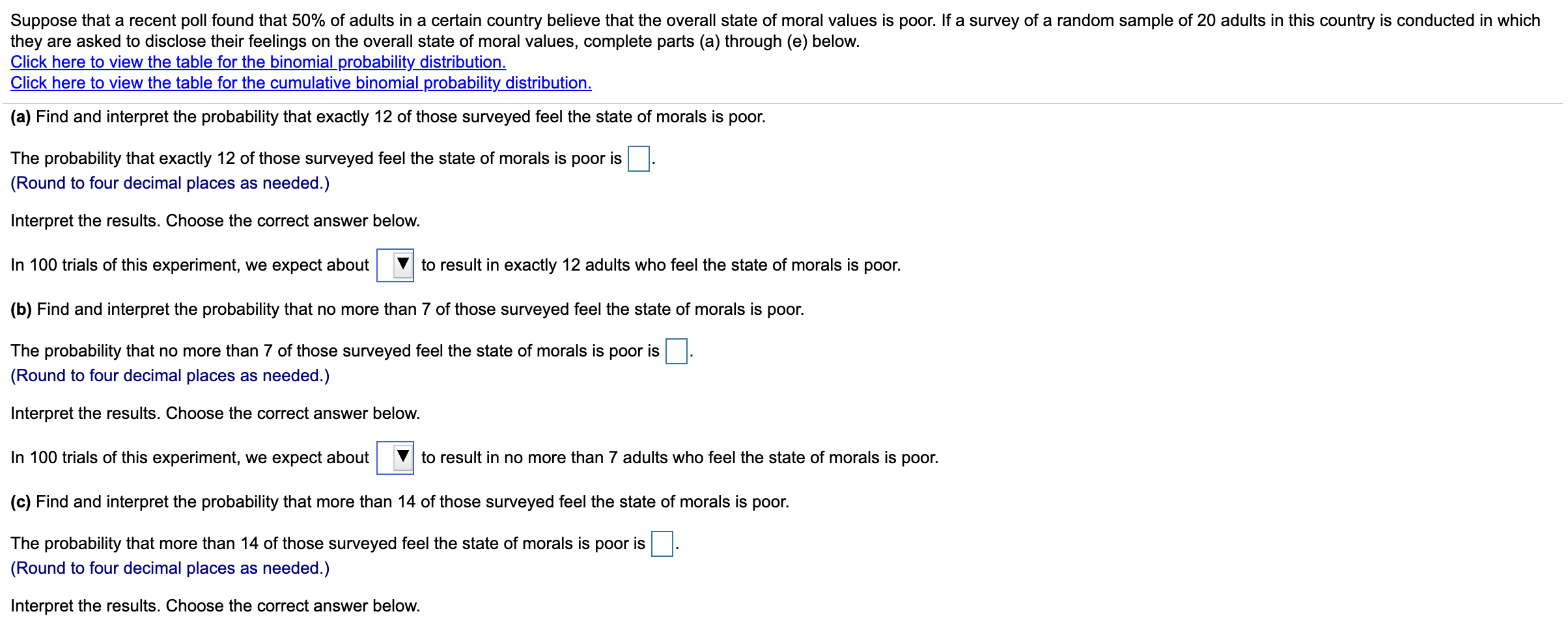 Solved Suppose that a recent poll found that 50% of adults | Chegg.com