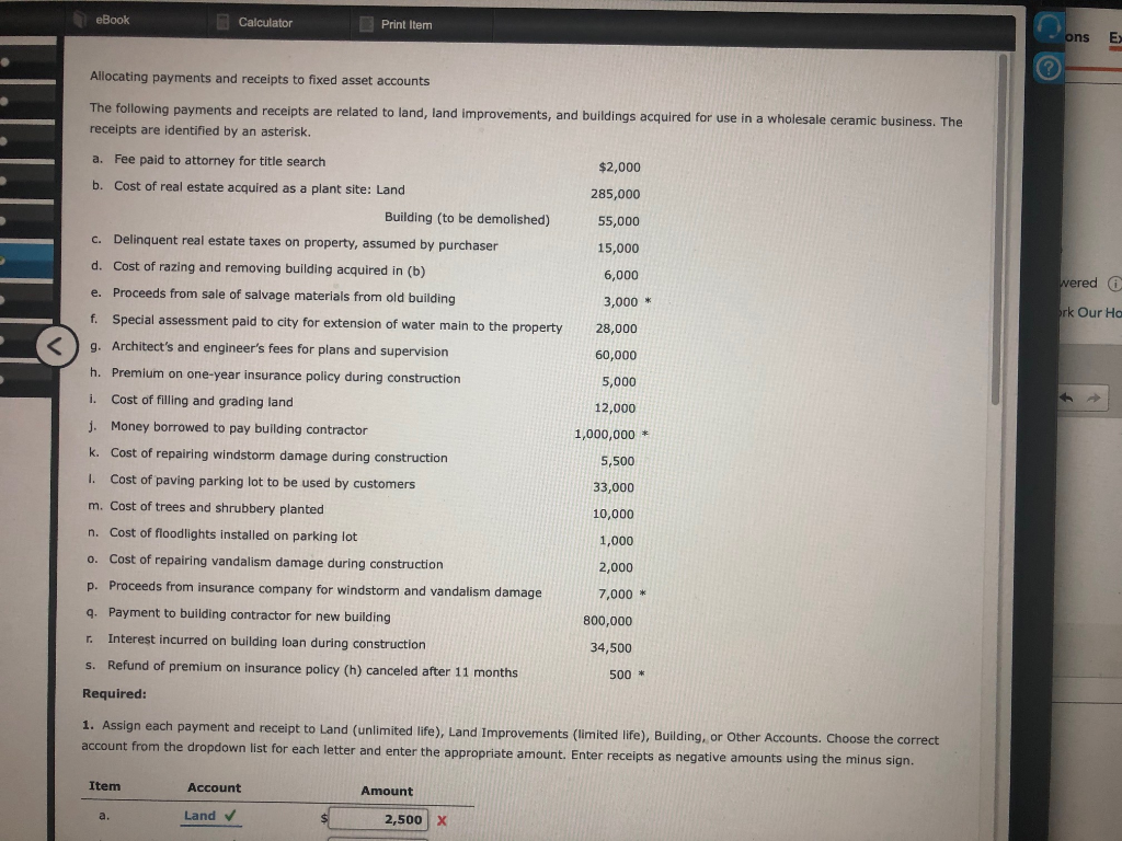 Solved eBook Calculator Print Item ons E> Allocating | Chegg.com