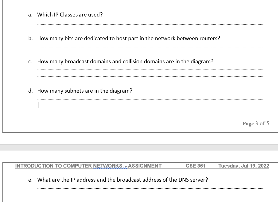 Solved Question 5 From this network diagram, answer the | Chegg.com