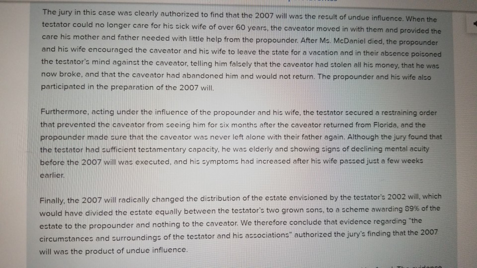 Solved Table of Contents Module Two 2-2 Discussion: Estate | Chegg.com