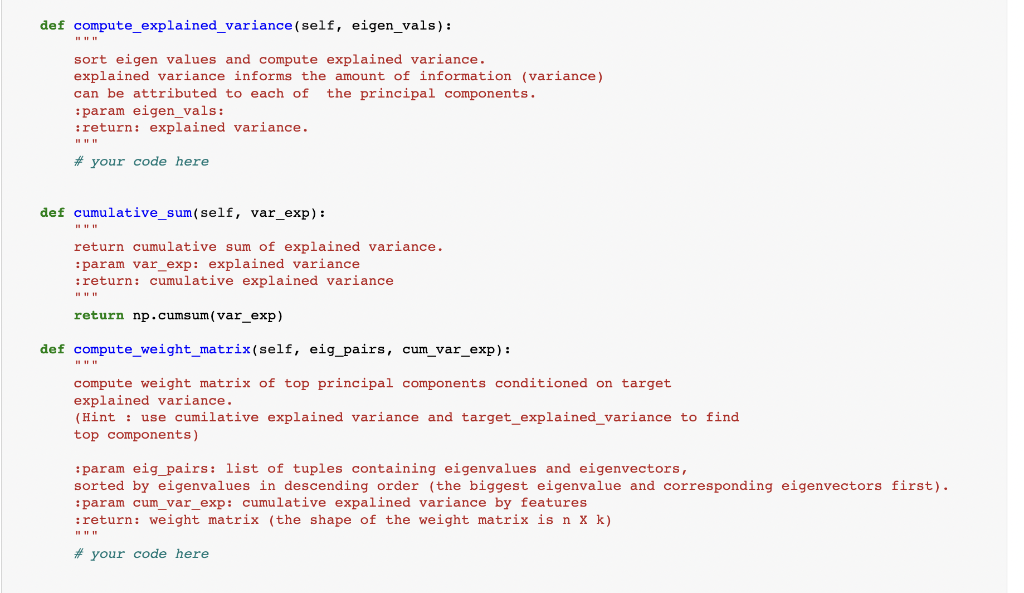 Solved Please use Python to fill in the functions below. | Chegg.com