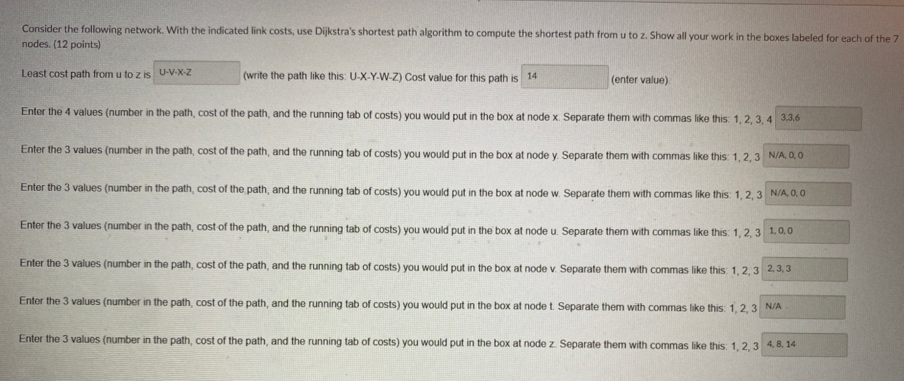 Solved Consider the following network. With the indicated | Chegg.com