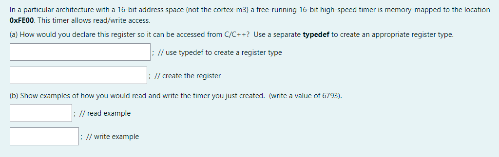 Solved In a particular architecture with a 16-bit address | Chegg.com