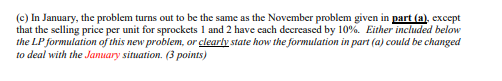 Solved 90 QUESTION 3: Linear Programming Formulation (33 | Chegg.com