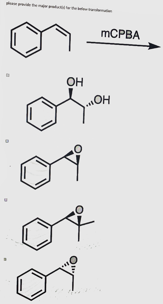 Solved mCPBA | Chegg.com