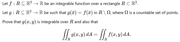 Let f:RsubeR2→R be an ﻿integrable function over a | Chegg.com