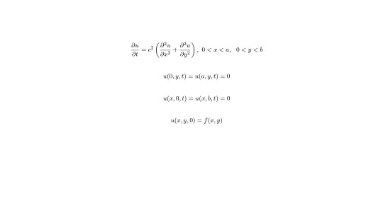 Solved Obtain the solution of linear 2D heat equation using | Chegg.com
