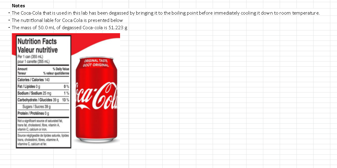 Ounces Coke Nutrition Label