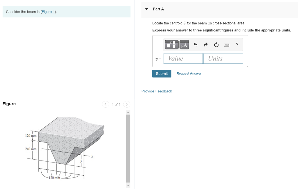 Solved Consider the beam in (Figure 1). Part A Locate the | Chegg.com