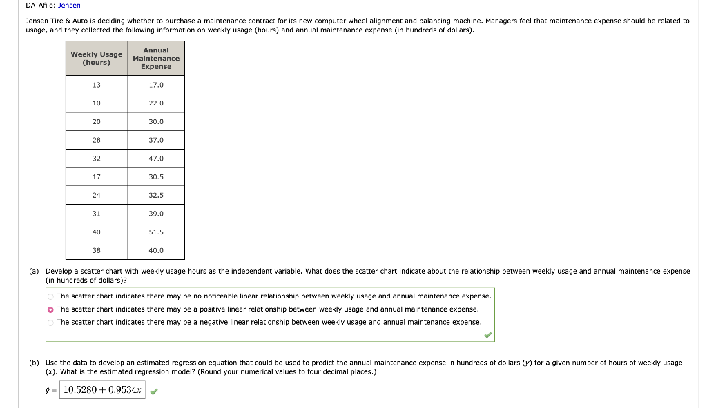 Solved usage, and they collected the following information | Chegg.com
