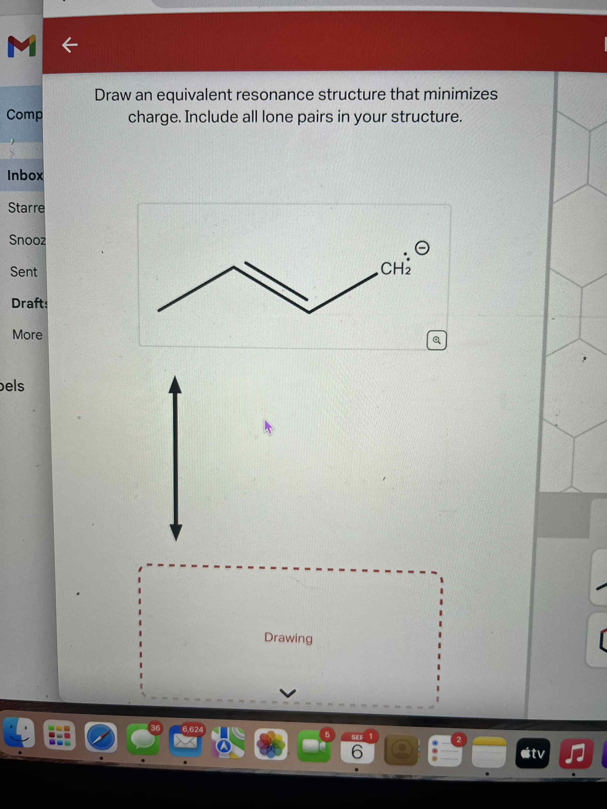 Solved Draw an equivalent resonance structure that minimizes | Chegg.com Solved Draw an equivalent resonance structure that minimizes | Chegg.com