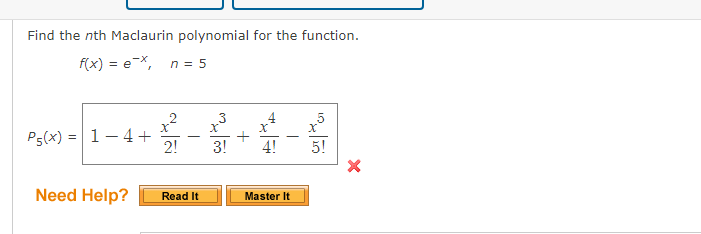 Solved Find the nth Maclaurin polynomial for the function. | Chegg.com