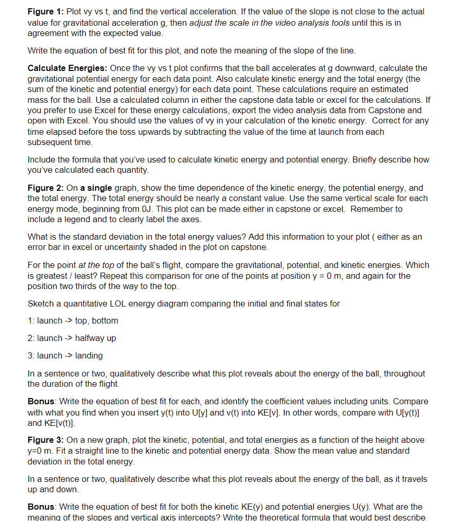 Lab 6: Energy Conservation Purpose: - Observe the | Chegg.com