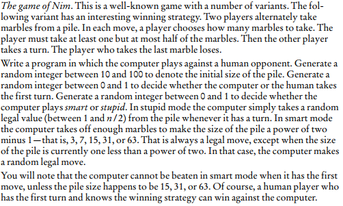 Solved The game of Nim. This is a well-known game with a | Chegg.com