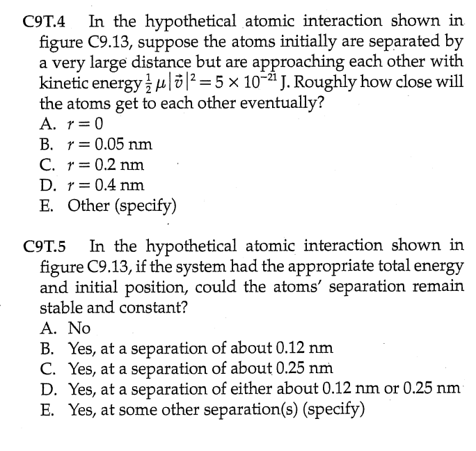 Solved CIT.4 In the hypothetical atomic interaction shown in | Chegg.com