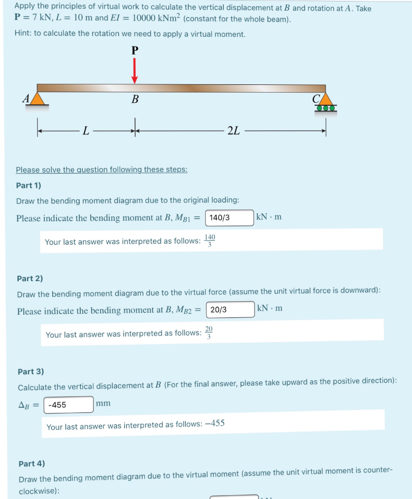 Solved Apply the principles of virtual work to calculate the | Chegg.com