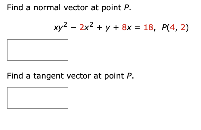 Solved Find a normal vector at point P. x2 + xy + y2 = 3, | Chegg.com
