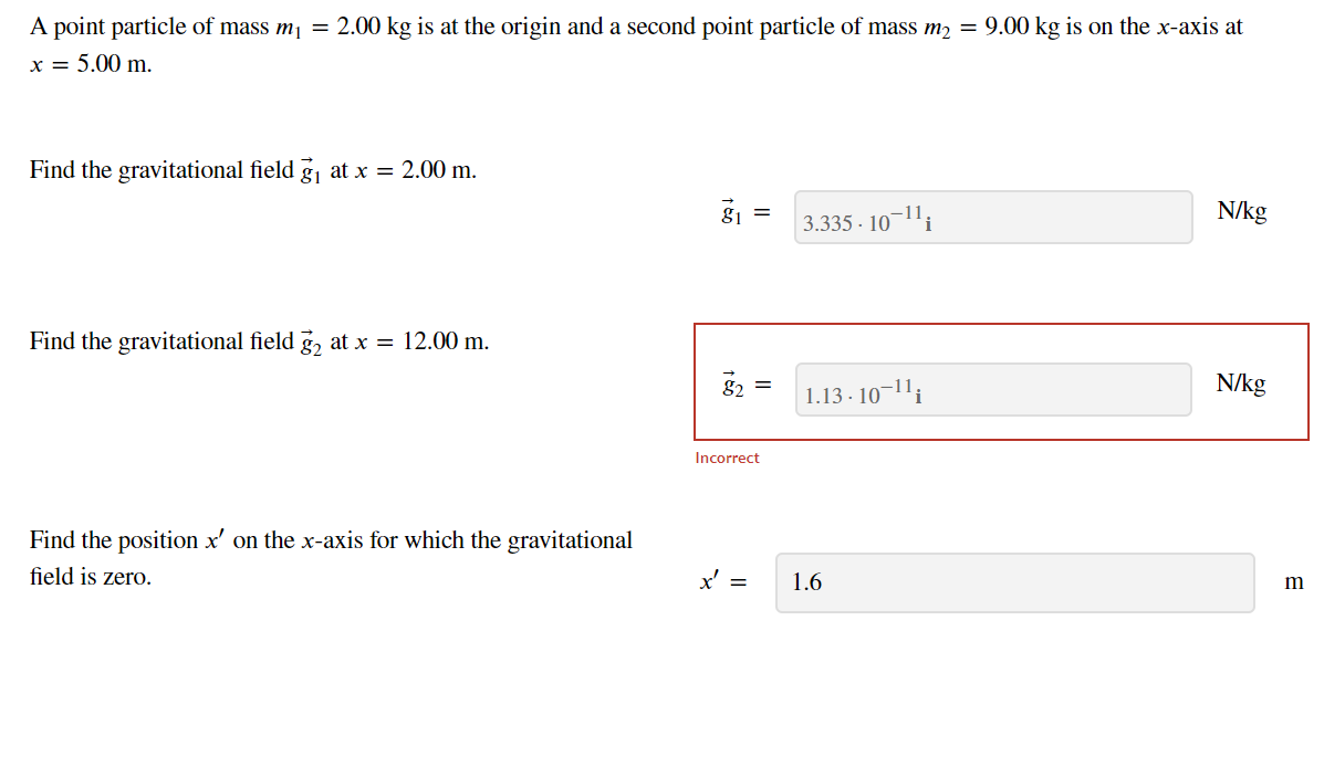 Solved A point particle of mass m1=2.00 kg is at the origin | Chegg.com