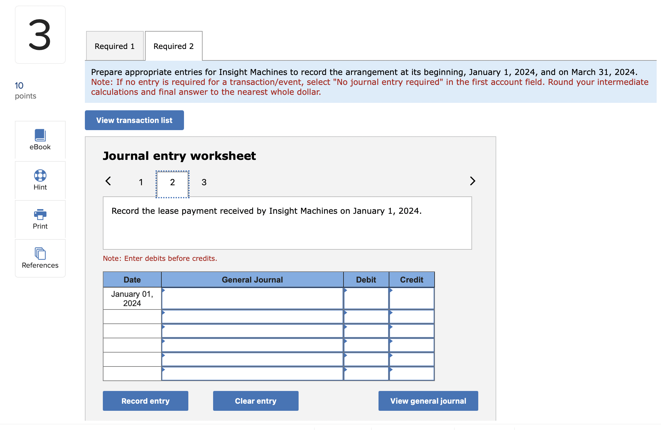 Solved Eye Deal Optometry leased vision-testing equipment | Chegg.com