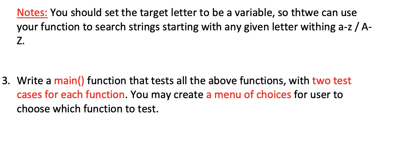 Solved create all functions and the main() in one single | Chegg.com