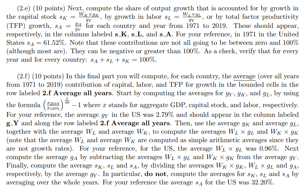 (2) (60 points) The second question is on growth | Chegg.com