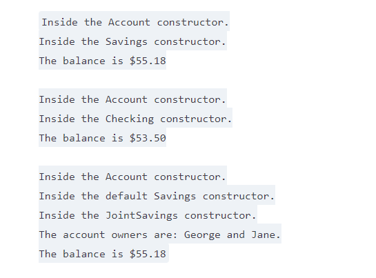 Solved In C#, please generate the following output using the | Chegg.com