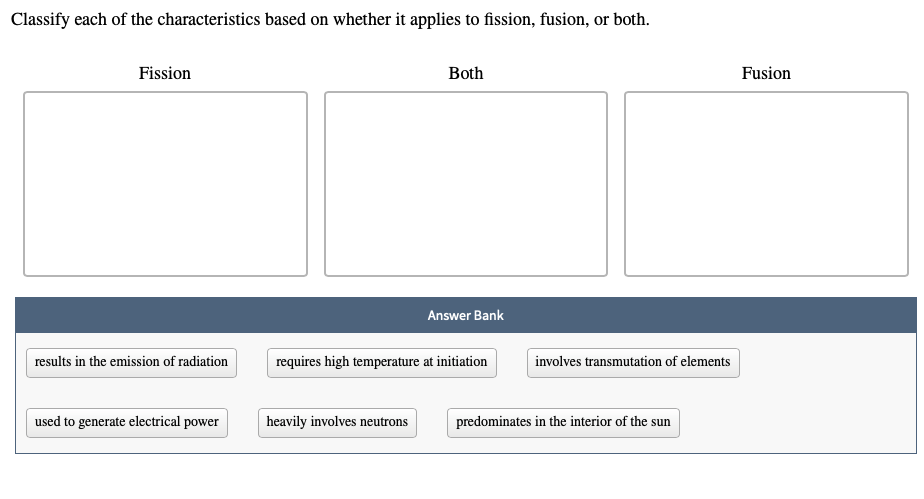 Solved Classify each of the characteristics based on whether | Chegg.com