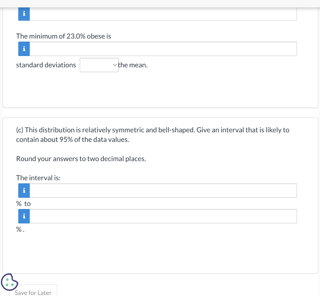 Solved Percent Obese by State Computer output giving | Chegg.com