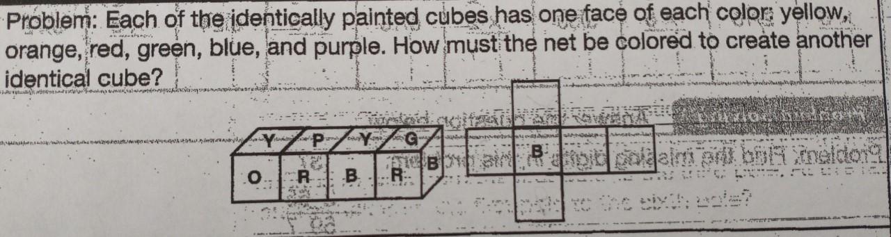 Solved Problem: Each of the identically painted cubes has | Chegg.com