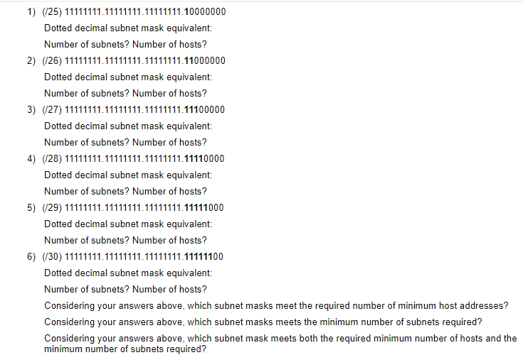 Packet Tracer - Subnet an IPv4 Network Addressing | Chegg.com