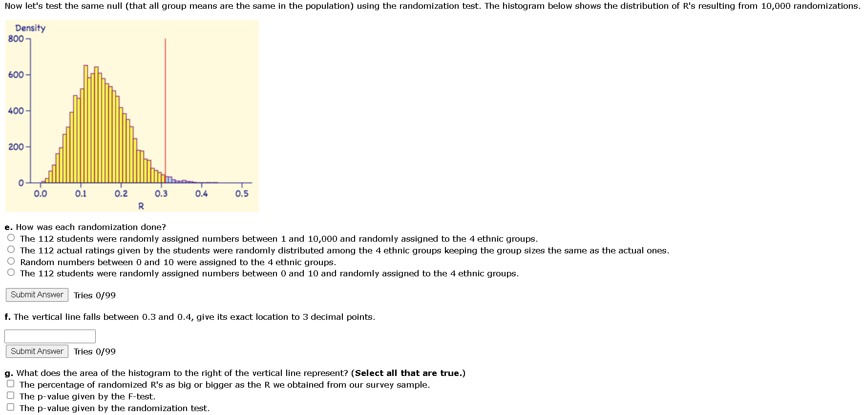Solved On the Stat 200 survey 112 students rated how | Chegg.com