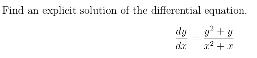 Solved Find an explicit solution of the differential | Chegg.com