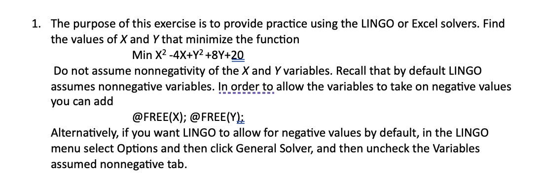 Solved 1. The purpose of this exercise is to provide | Chegg.com