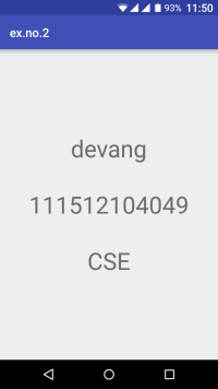 Solved Develop a Simple Android Application that uses Layout | Chegg.com