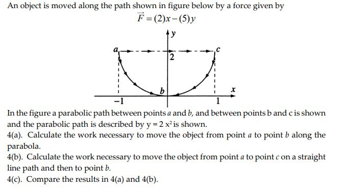 Solved An object is moved along the path shown in figure | Chegg.com