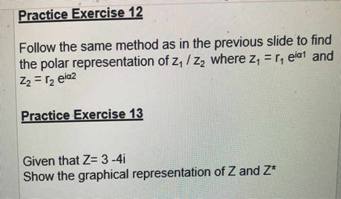 Solved Practice Exercise 12 Follow the same method as in the | Chegg.com Solved Practice Exercise 12 Follow the same method as in the | Chegg.com