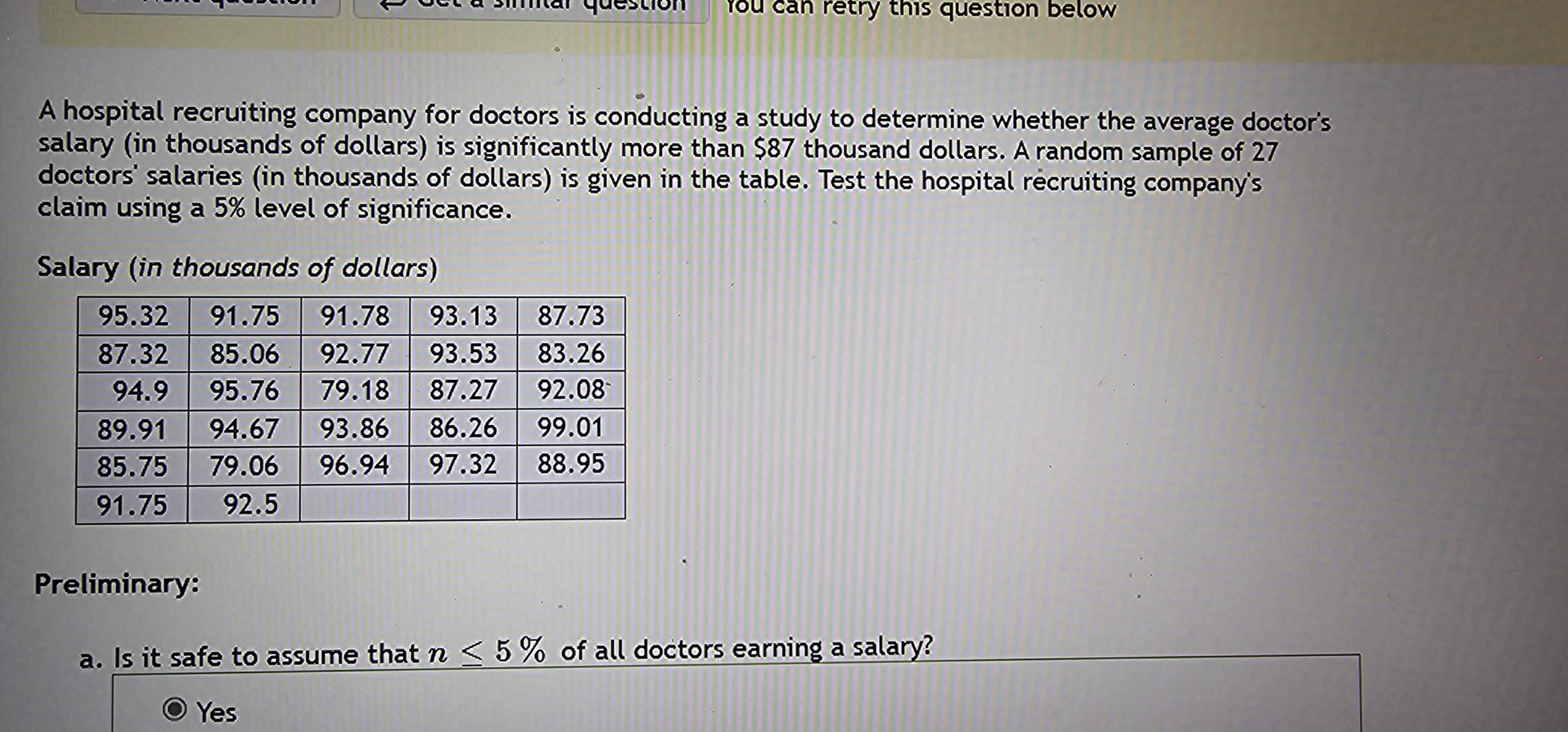 Solved A hospital recruiting company for doctors is | Chegg.com