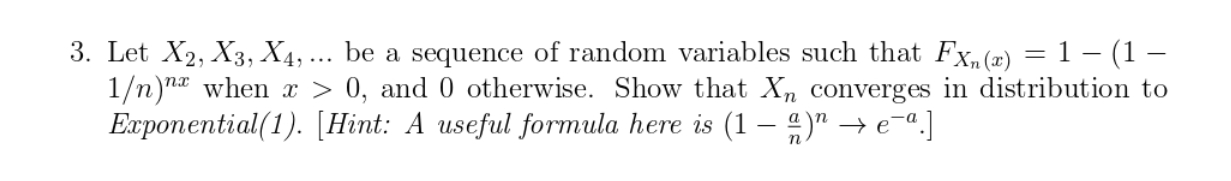 Solved Let x2,x3,x4,dots be a sequence of random variables | Chegg.com
