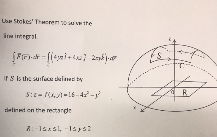 Solved Use Stokes Theorem to solve the line integral. if S | Chegg.com
