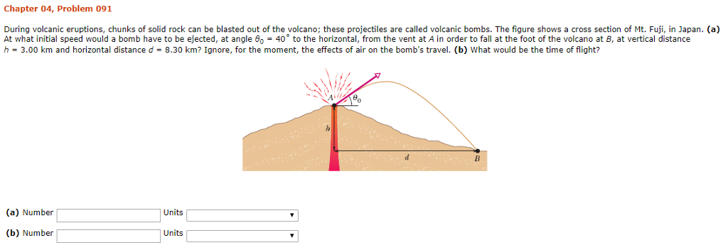 Solved Chapter 04, Problem 091 During volcanic eruptions, | Chegg.com