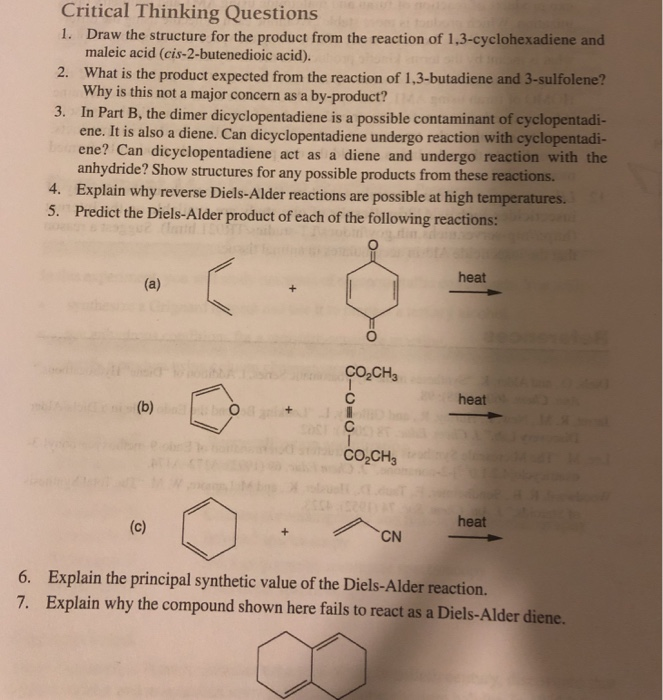 Solved Critical Thinking Questions 1. Draw the structure for | Chegg.com