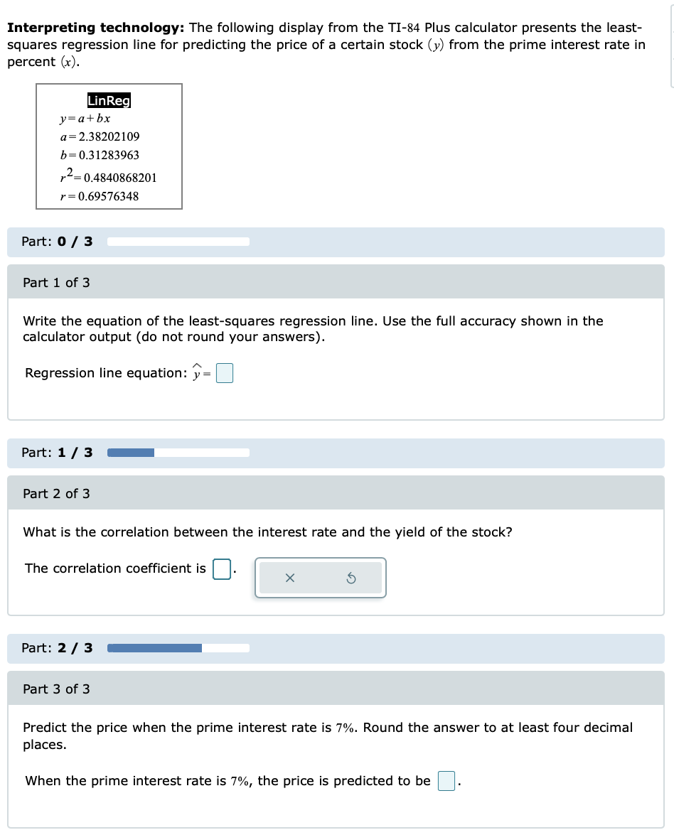 Solved Interpreting technology: The following display from | Chegg.com