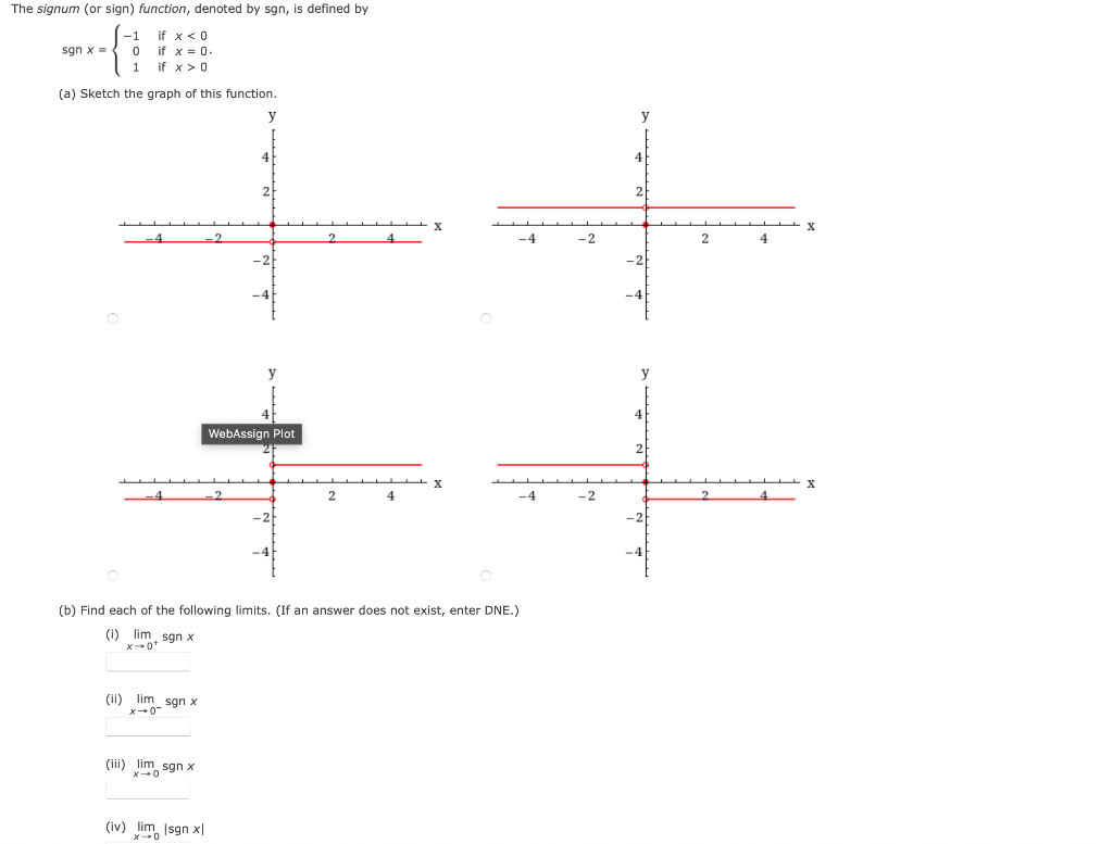 Solved The signum (or sign) function, denoted by sgn, is | Chegg.com