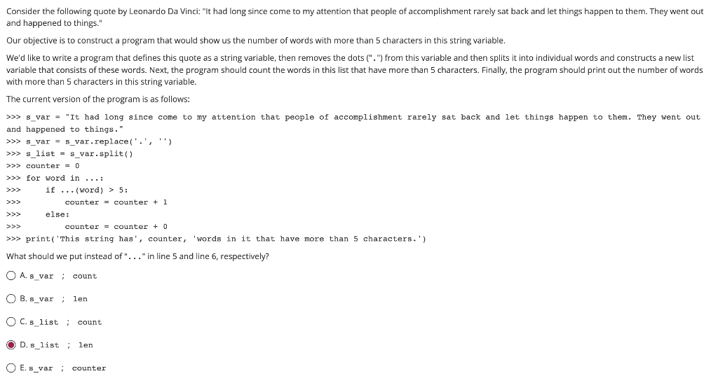 Solved Suppose that we'd like to write a program that | Chegg.com