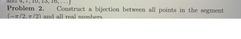 Solved Problem 2. ﻿Construct a bijection between all points | Chegg.com