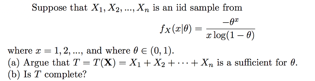 Solved Suppose that X1, X2, ..., Xn is an iid sample from fx | Chegg.com