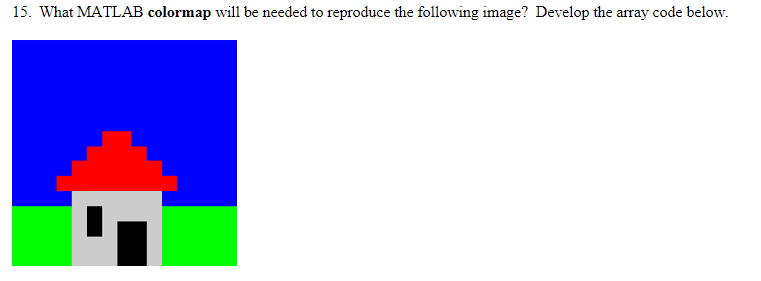 Solved What MATLAB colormap will be needed to reproduce the | Chegg.com
