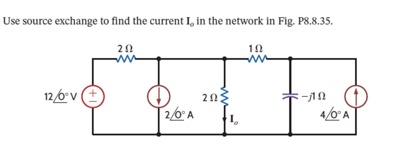 Solved Use source exchange to find the current I0 in the | Chegg.com